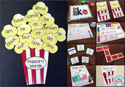 A Dab of Glue Will Do: Winner Wednesday: Popcorn Words Bundle: Dolch Primer
