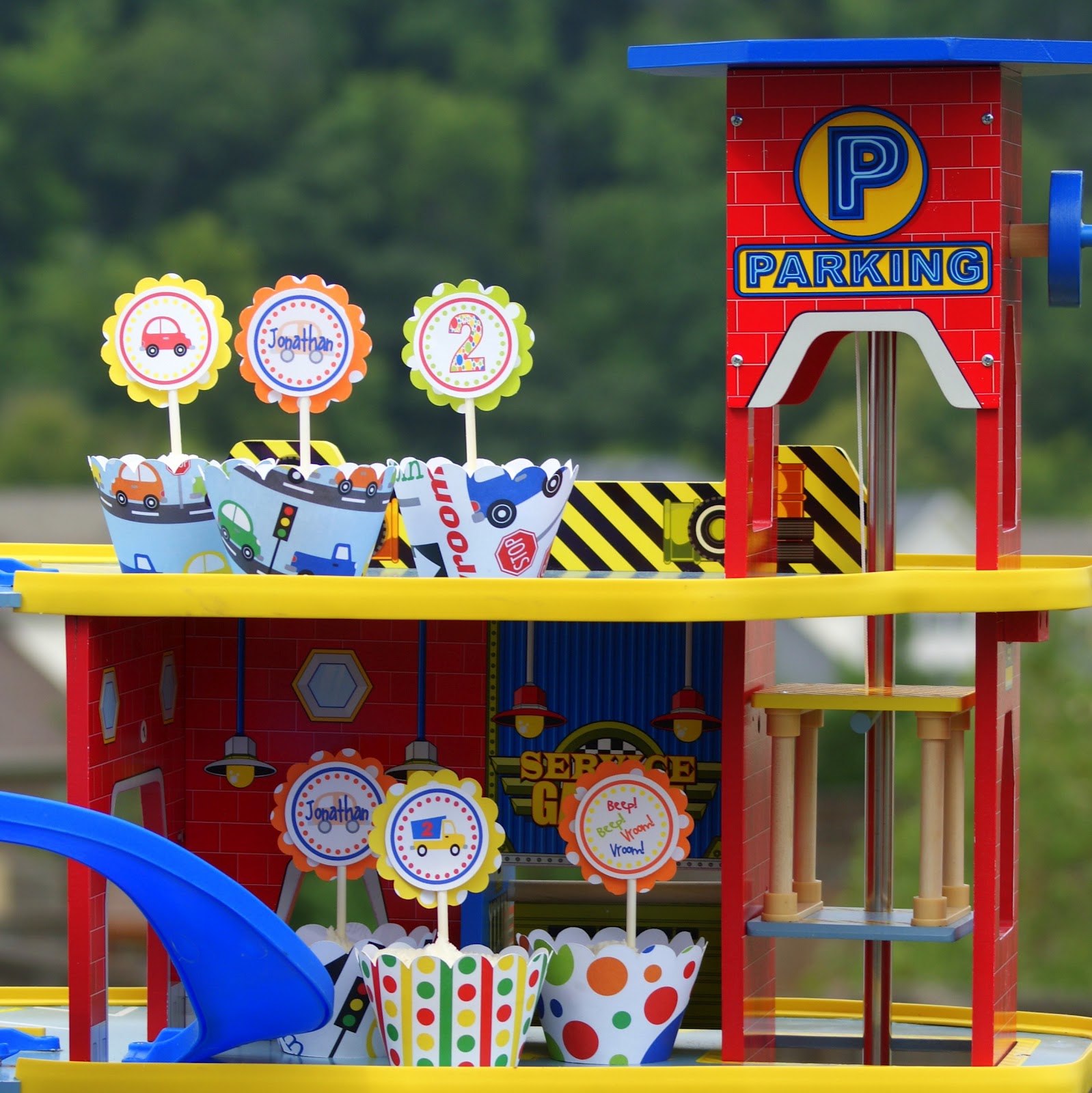 A Little Loveliness: A Colorful Cars Birthday Party