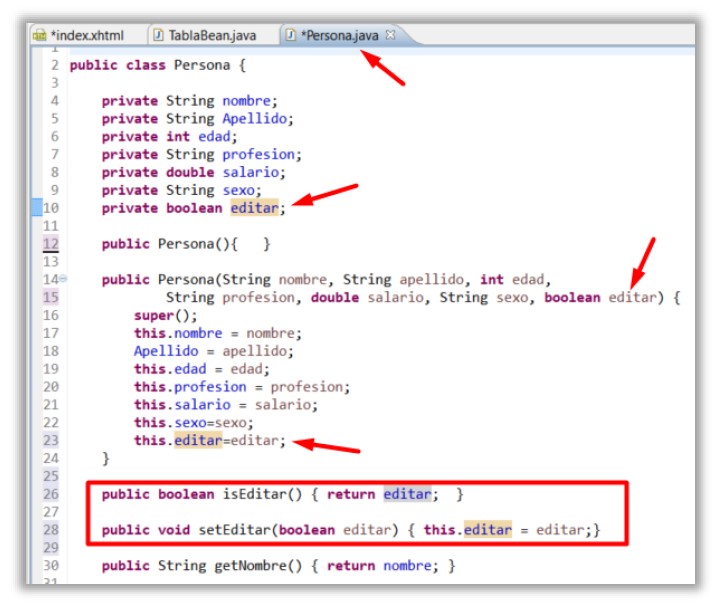 CoDejaVu: USO DEL DATA TABLE EN JSF.