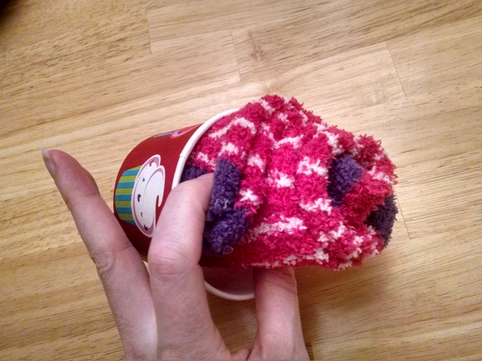 Must Run in the Family: Fuzzy Sock Cupcakes