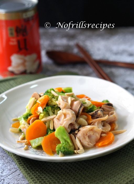 Stir-Fry Top Shell with Broccoli and Carrot ~ 西兰花 红萝卜炒鲍贝