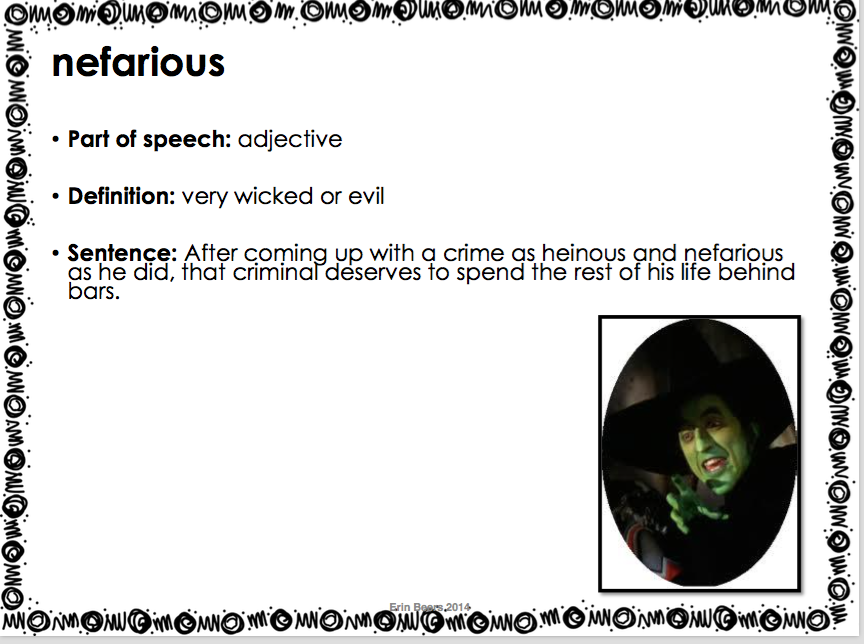 Nefarious Word / Prompt 3015 Word Of The Week Nefarious The Writing ...