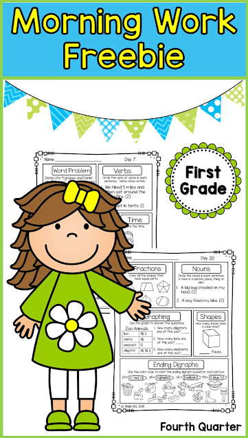 Morning Work for First Grade - Second Grade Teaching Blog