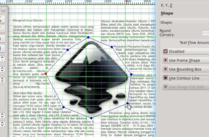 How To Create Image Text Flow in Scribus