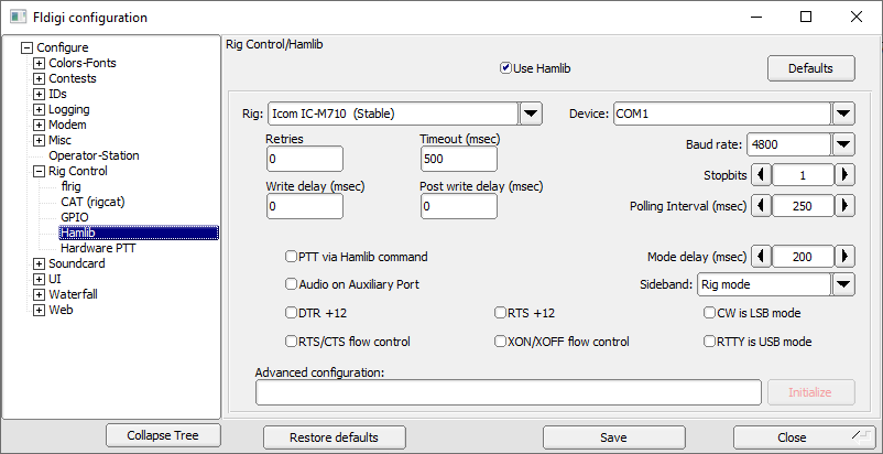 Amateur Radio Station - VU3BOJ: CAT Interface for Icom IC-M710