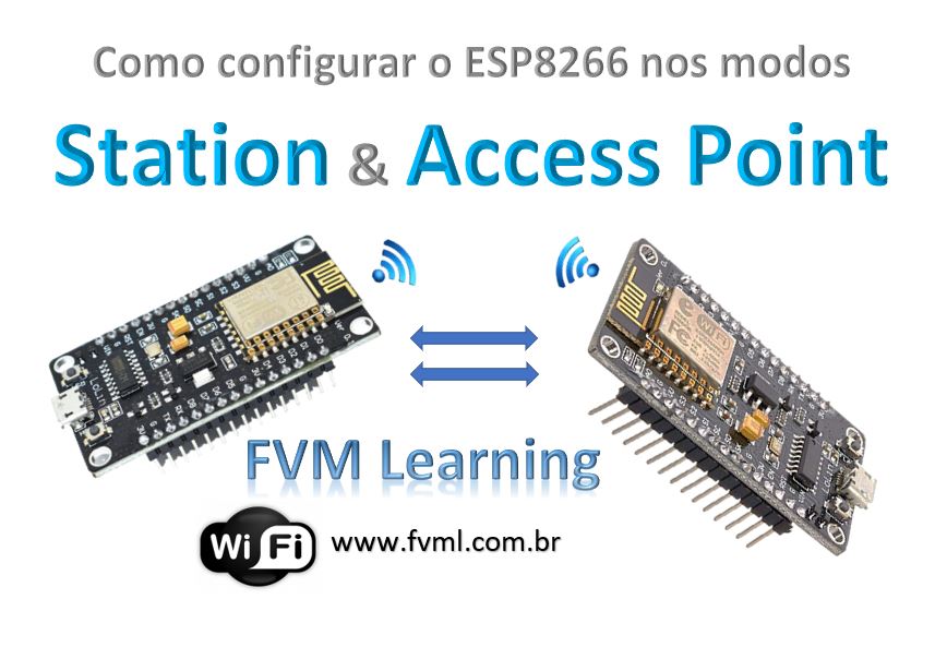 Como configurar o ESP8266 nos modos: Station (STA) e Access Point (AP)!!! - FVML
