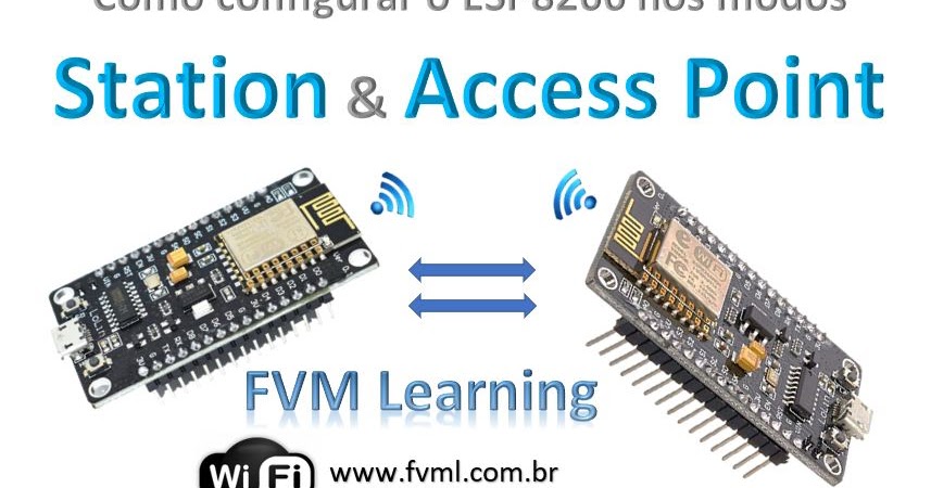 Como configurar o ESP8266 nos modos: Station (STA) e Access Point (AP ...