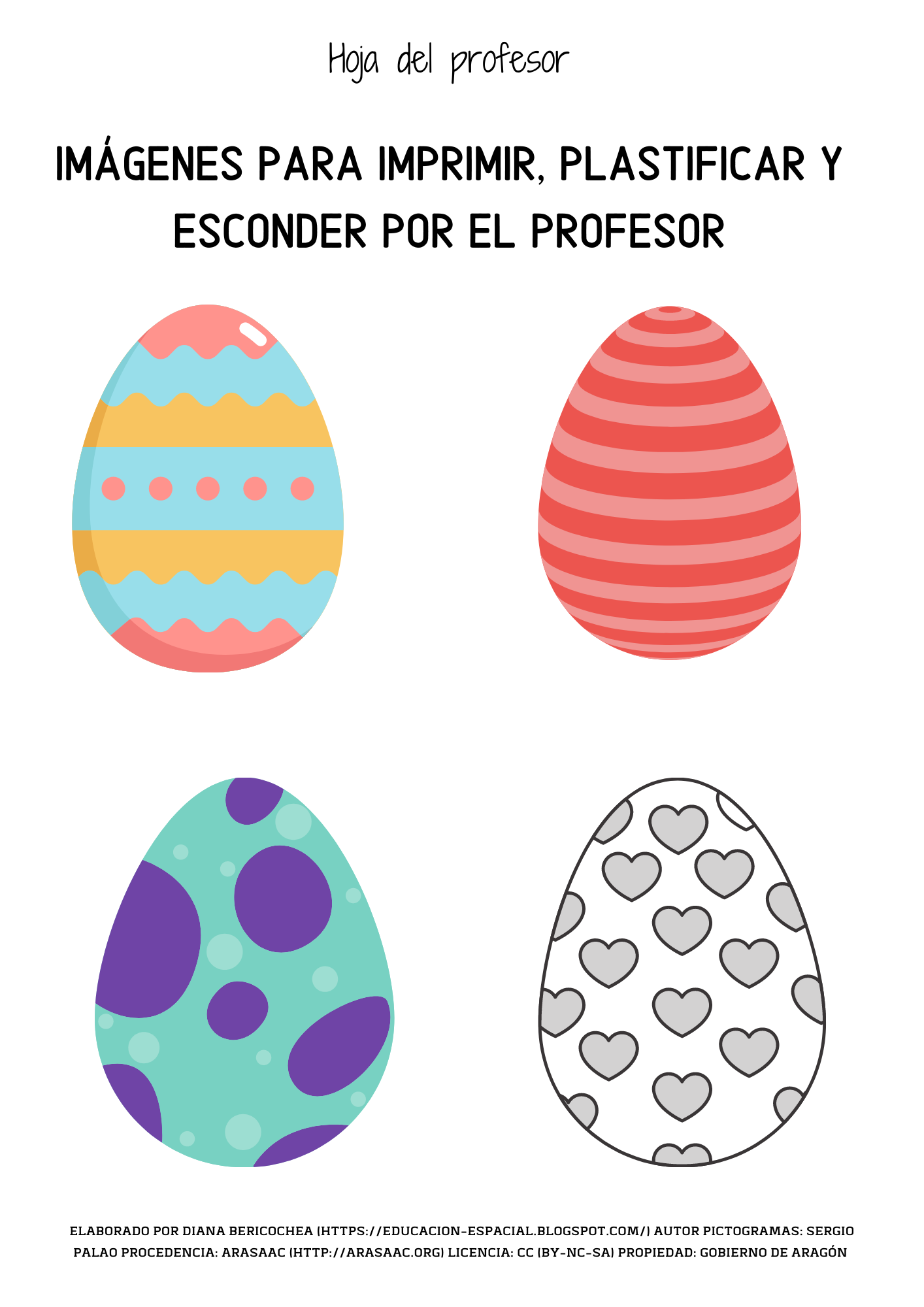 Juego de grupo: Búsqueda de los huevos de Pascua