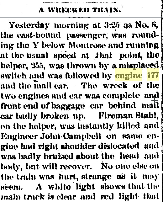 Western & Atlantic Railroad, 1888 - 1898: Rail Moment: Dread 107 and ...
