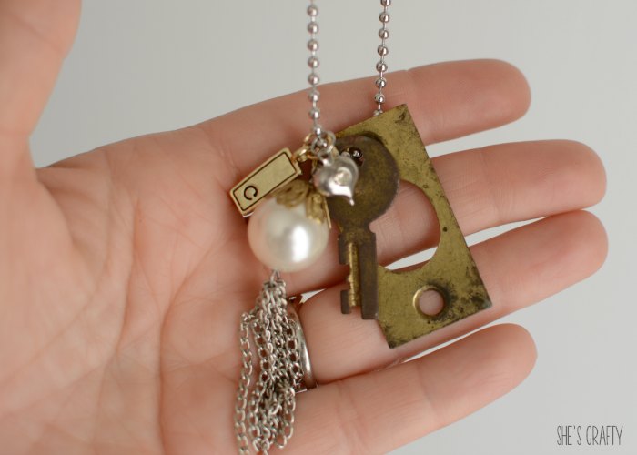 She's Crafty: How to make a Junk Necklace