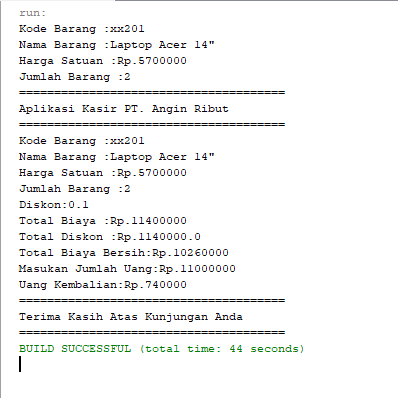Coding Java Menggunakan Netbeans: Coding Java Struk Belanja Menggunakan ...