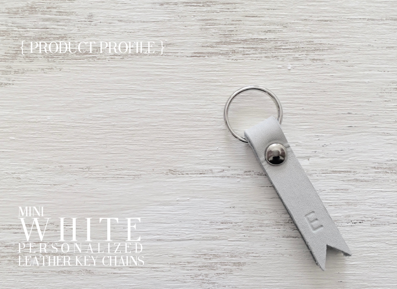 Just A Darling Life: { PRODUCT PROFILE } Mini Custom Leather Key Chains ...