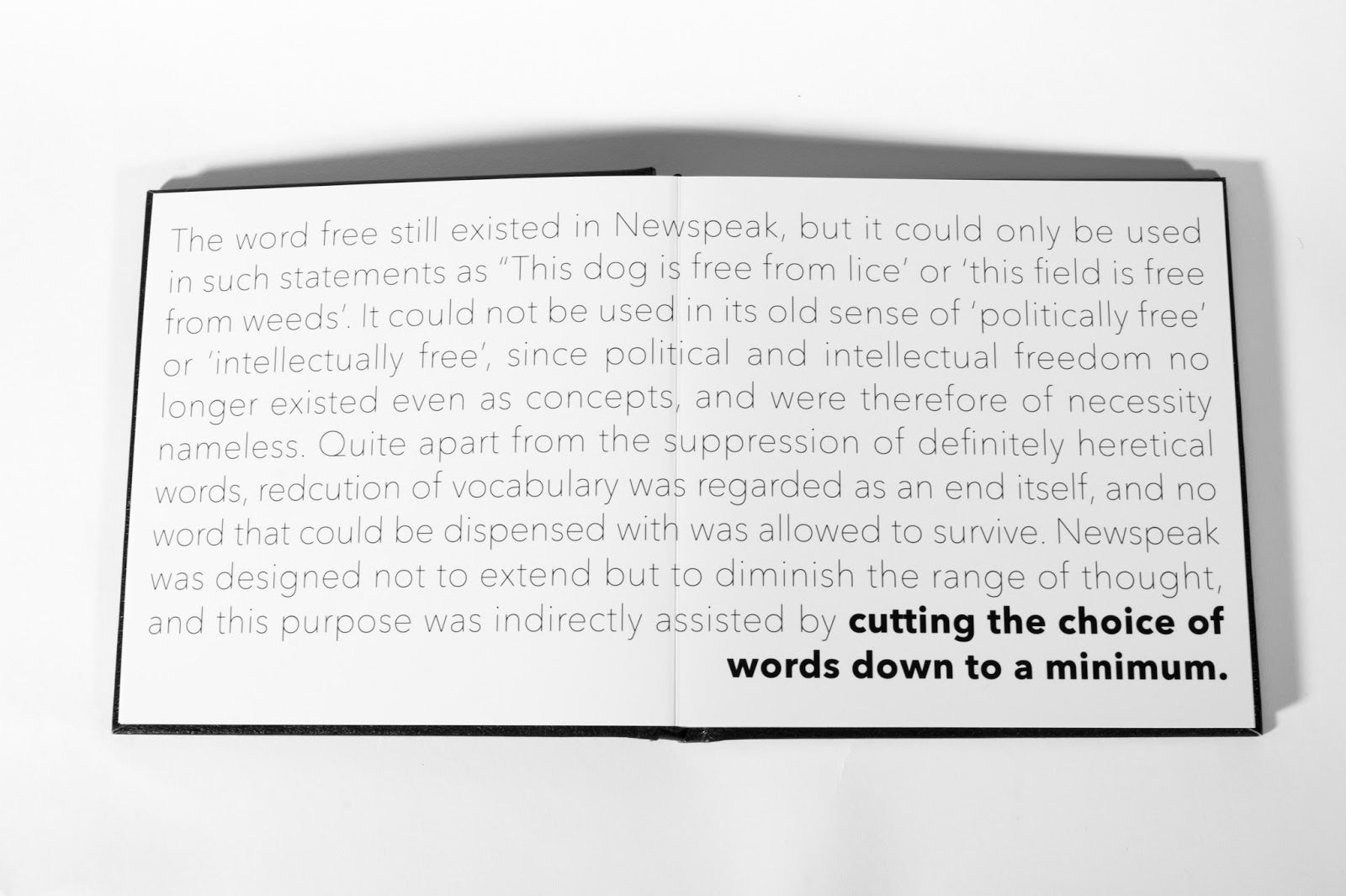 1984 Newspeak (Student Project) – Packaging Of The World