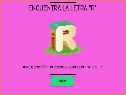 Jugando y aprendiendo juntos: Aprendo a leer y a escribir. La R