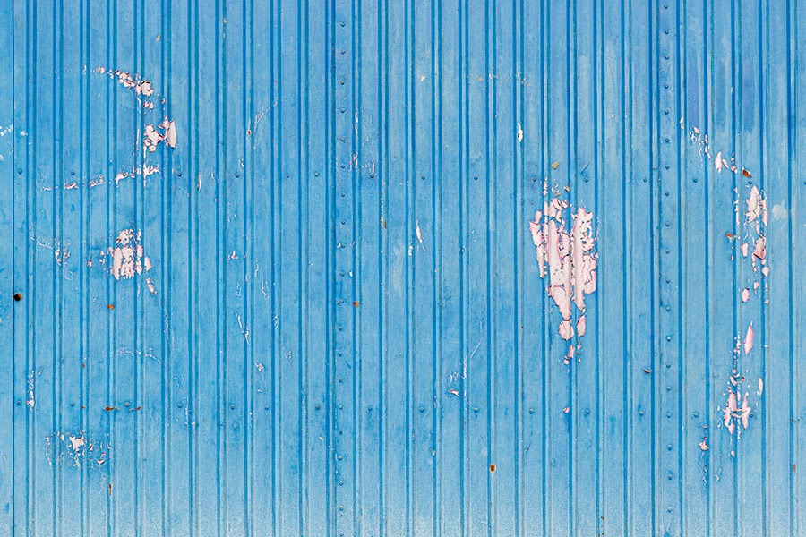 DezignEasy: Old Weathered Blue Painted Vertical Striped Metal Texture ...