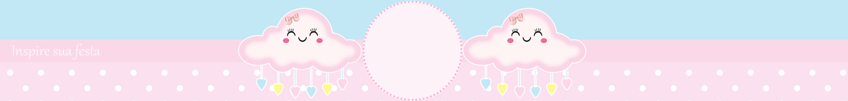 Rain of Blessings in Pink and Light Blue: Free Printable Invitations ...