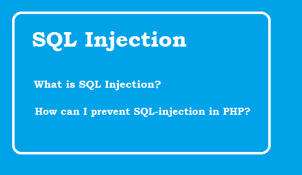 How Can I Prevent SQL injection In PHP Web Technology Experts Notes how-can-i-prevent-sql-injection-in-php-web-technology-experts-notes