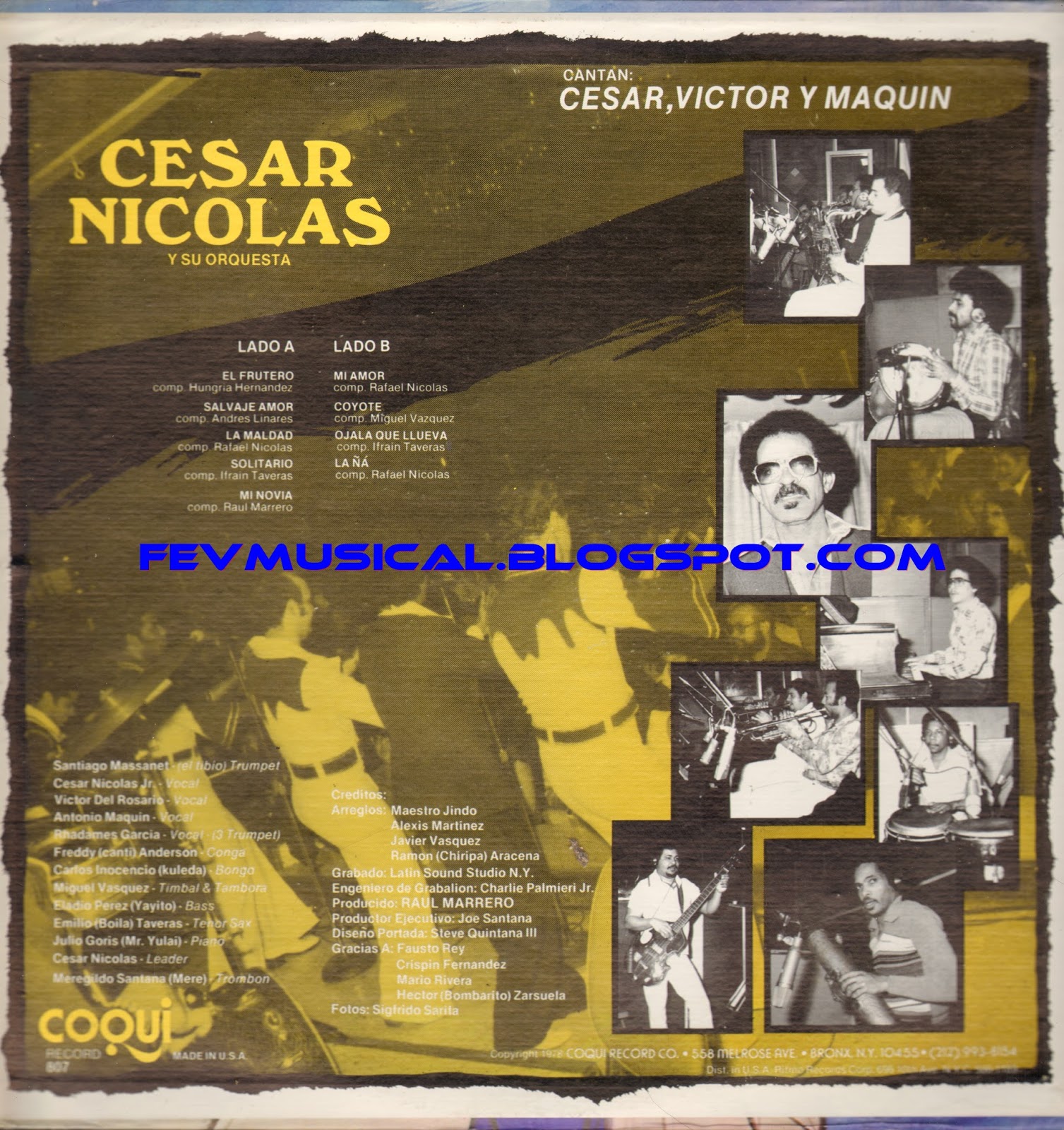 FEV MUSICAL: 1978 - Cesar Nicolas & Su Orquesta (Coqui)
