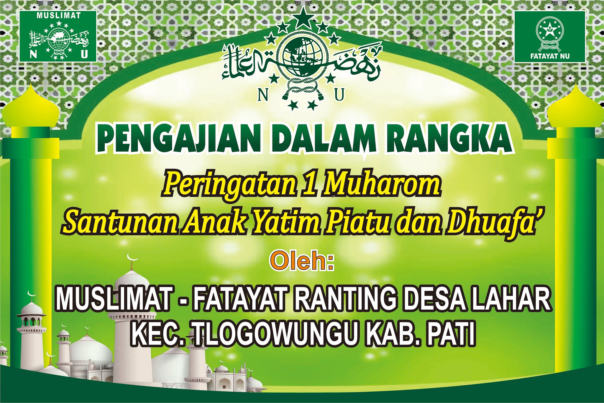 Unduh Gratis Desain Banner Pengajian Muslimat Fatayat NU Cdr. - AIF ...