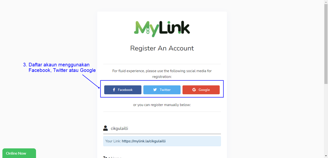Mylink.la Cara Mudah Gabungkan Banyak Link Dalam Satu Link Sahaja