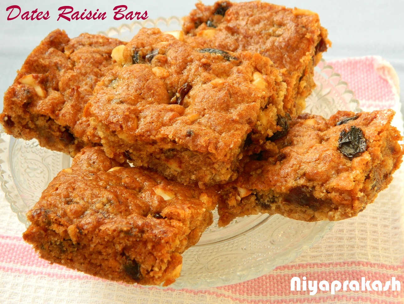 Niya's World: Dates Nut Bars