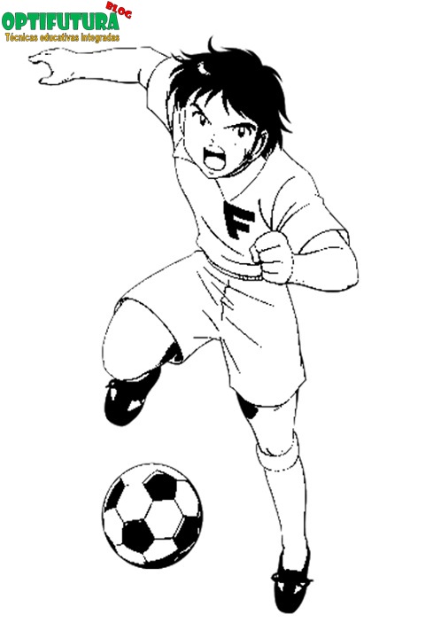 Oliver Benji Para Pintar Colouring Pages Page 3 Sketch Coloring Page