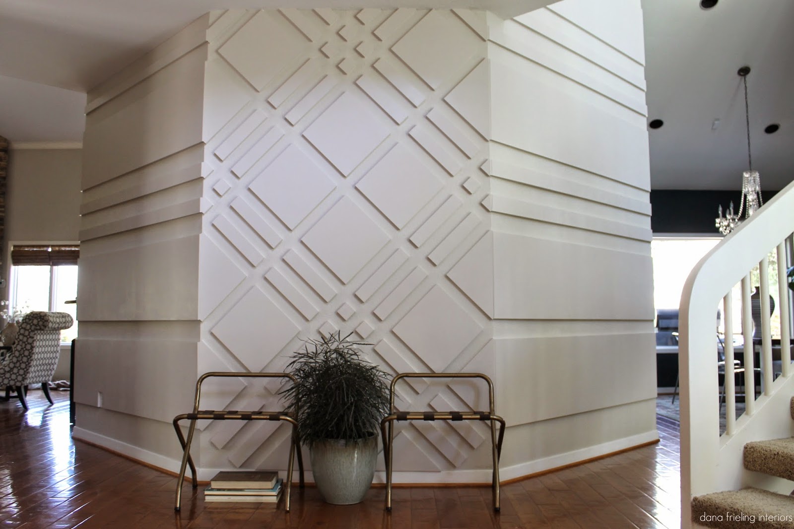Make Them Wonder: Graphic Wall Treatment Before/After