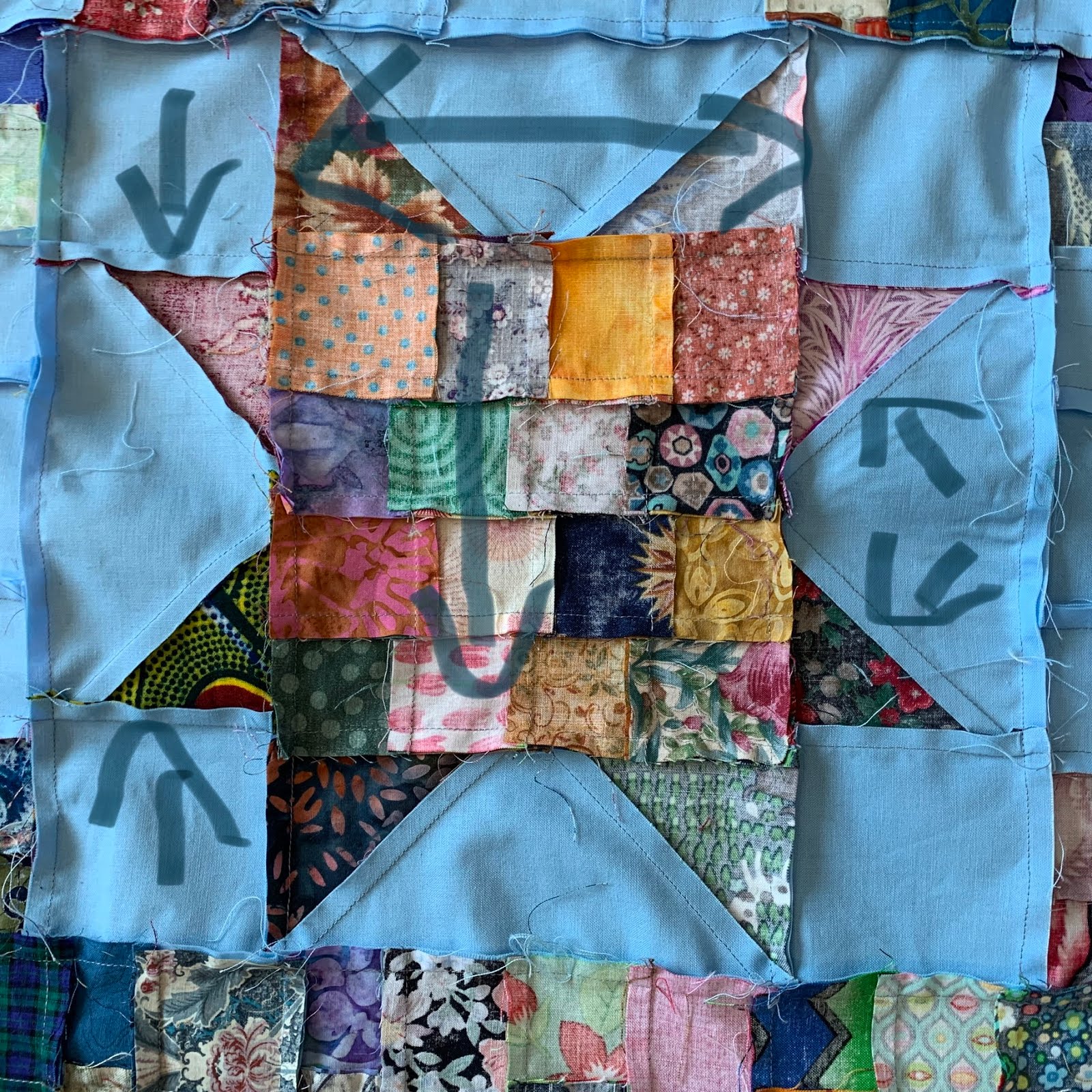 klein meisje quilts: calico rose, top completed