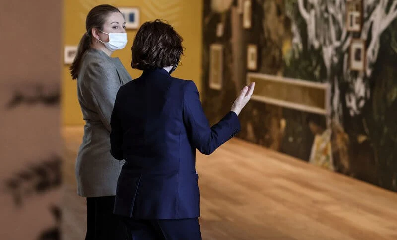 Princess Stephanie visited the photo exhibition Enfin seules
