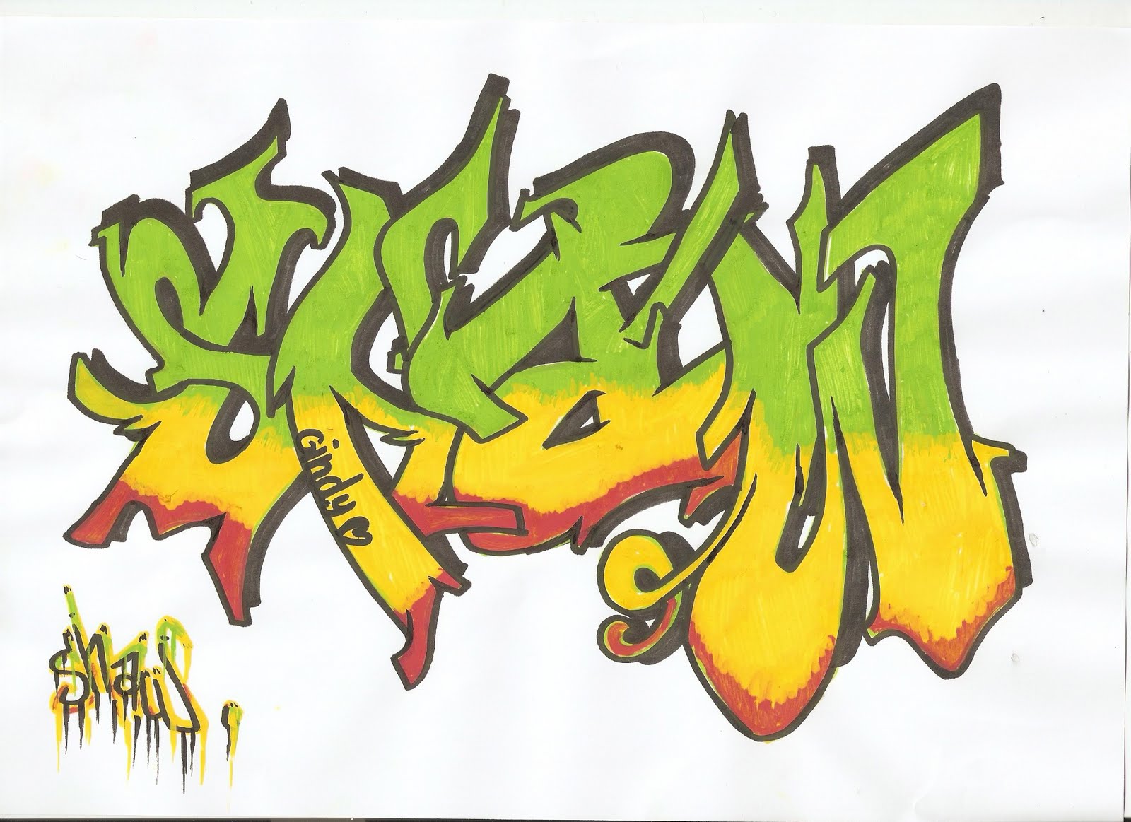 Tutoriel pour apprendre les bases du graffiti: graffiti avec technique ...