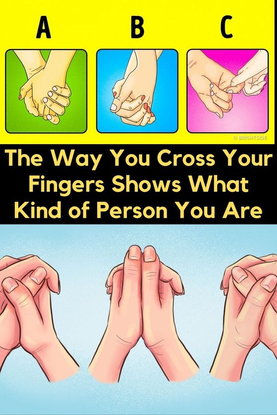 The Way You Cross Your Fingers Shows What Kind of Person You Are ...