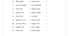 Addition2(using number names)