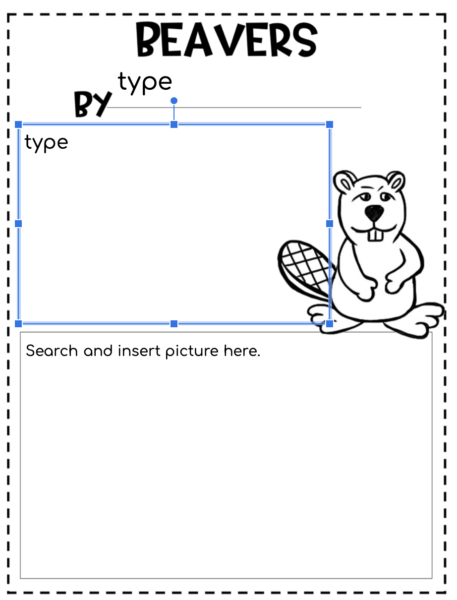 1st Grade Hip Hip Hooray!: The Beaver...Read and Write...Distance Learning!