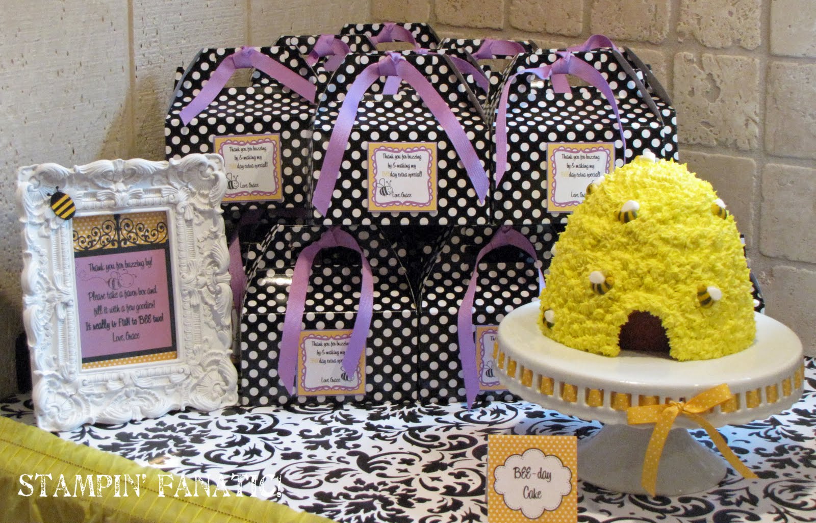 A Stampin Fanatics Life: {It's FUN to BEE Two!} G's 2nd BEEday party!