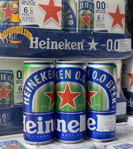 Bia Heineken 0.0% không độ cồn Heineken chay lon 330ml Hà Nội