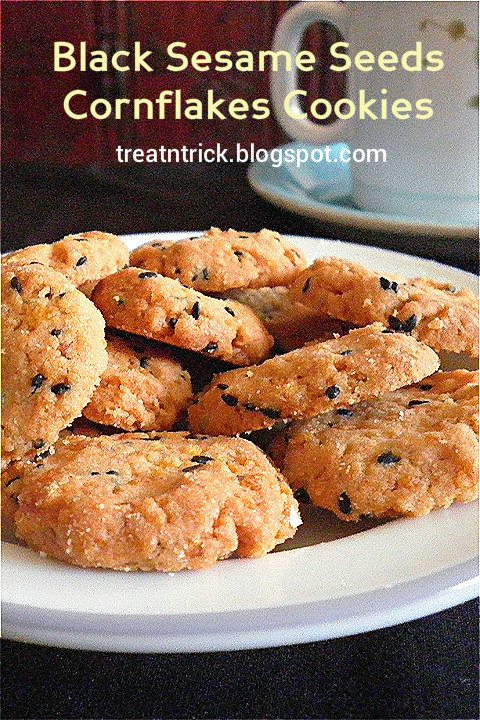 TREAT & TRICK: BLACK SESAME SEEDS CORNFLAKES COOKIES