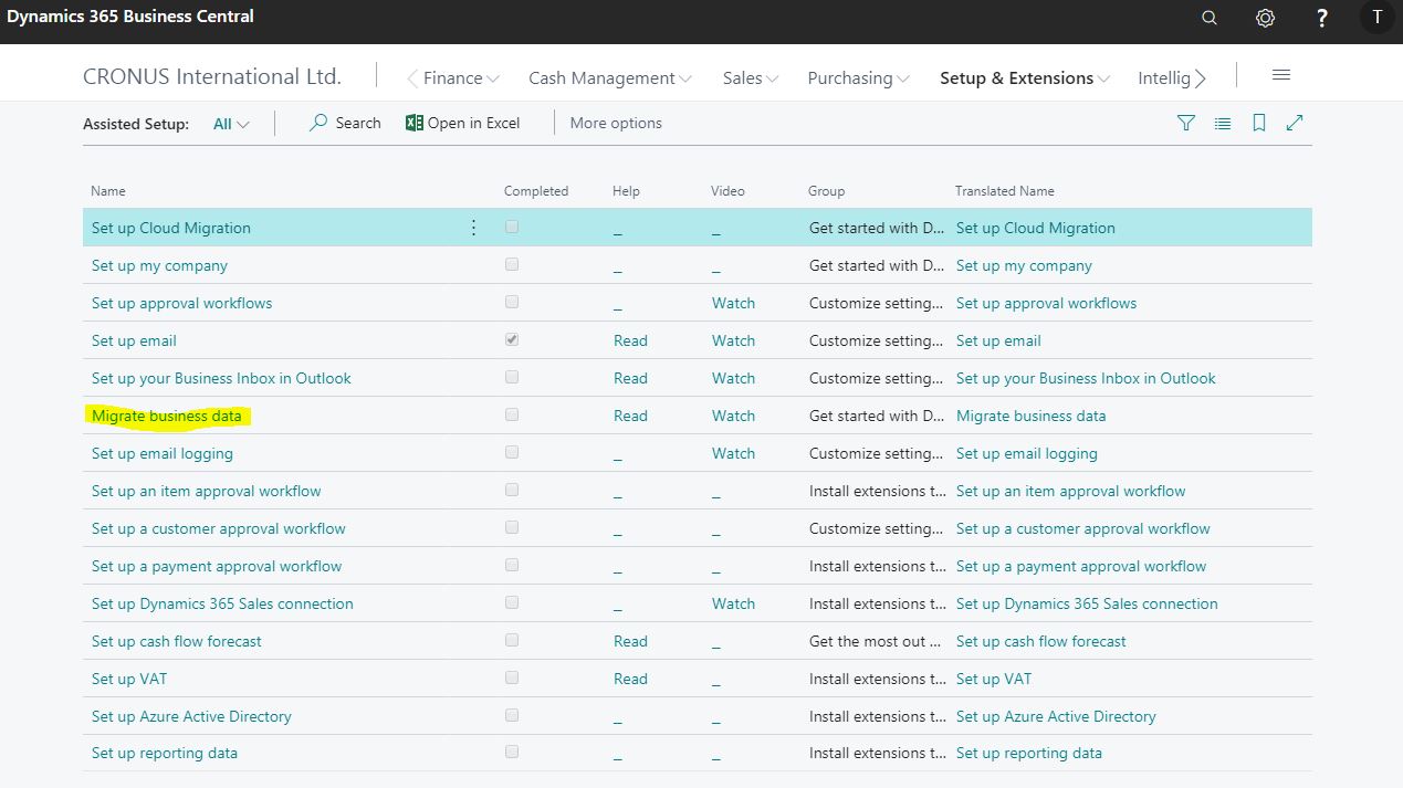 Dynamics 365 Business Central blog -Taha Imtiaz : How to Migrate data ...