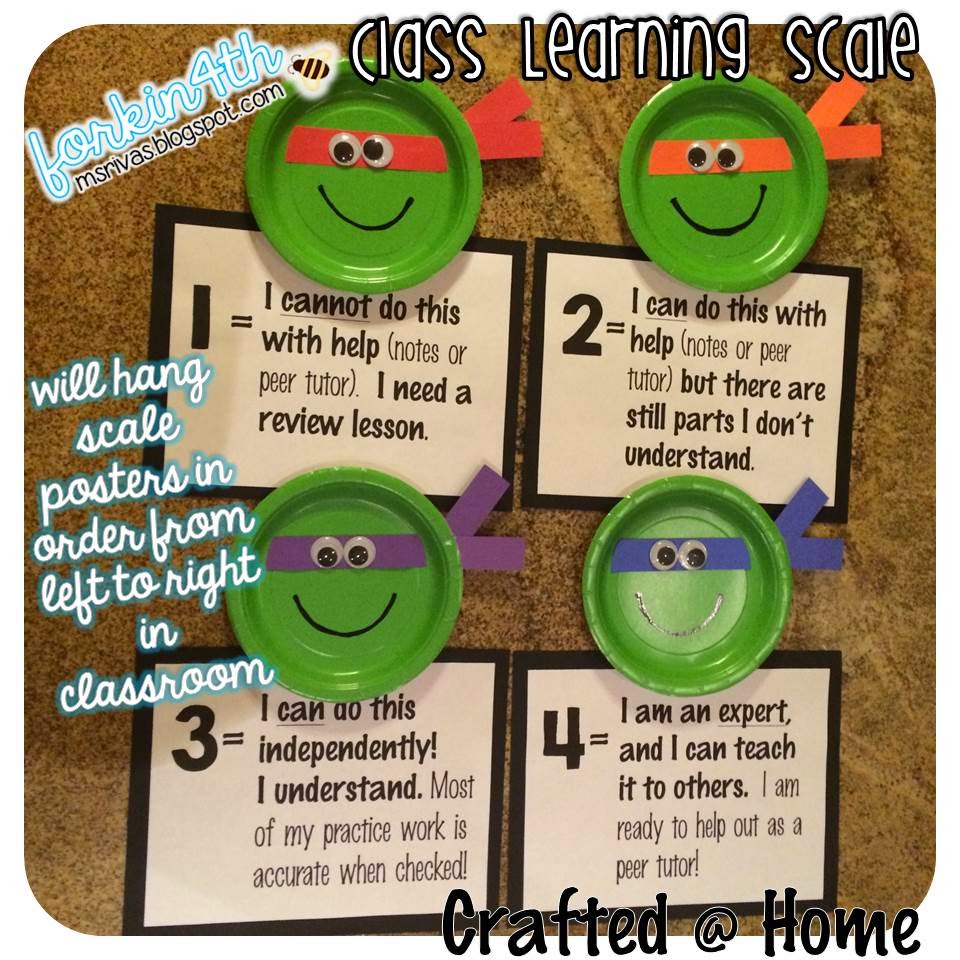 forkin4th: 5 for Friday and a Learning Scale FREEBIE!