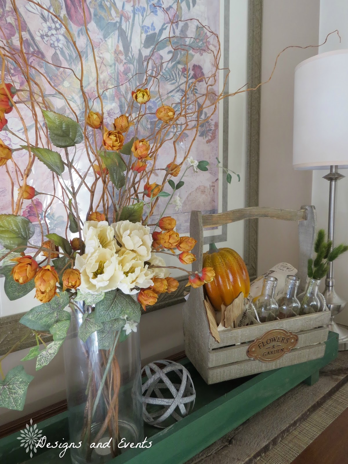 Designsandevents Decorating For Fall Vignettes From Inside The Home