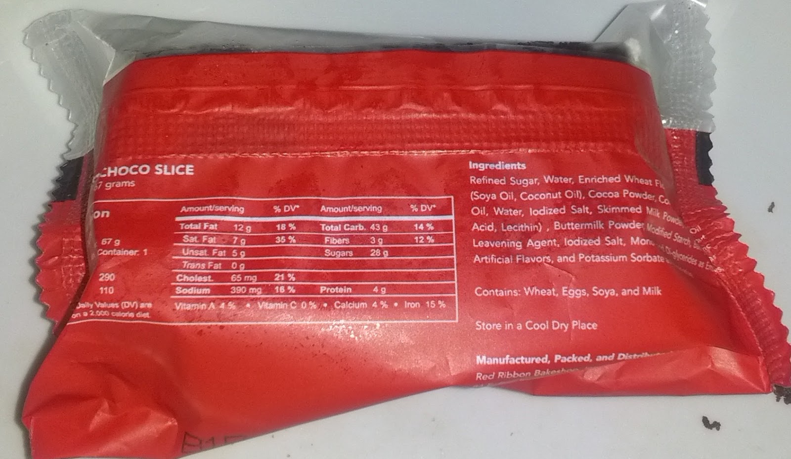 Goldilocks Choco Cake Slice VS Red Ribbon Moist Choco Slice