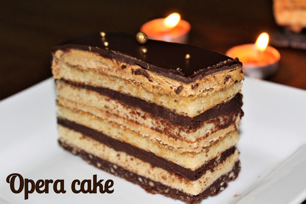 Opera cake | Classic french opera cake | 10 layers cake | Alfe's ...
