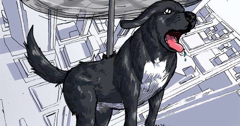 Art of Michael Johnson-Curry Mike J.C.: Steven Universe - Dogcopter