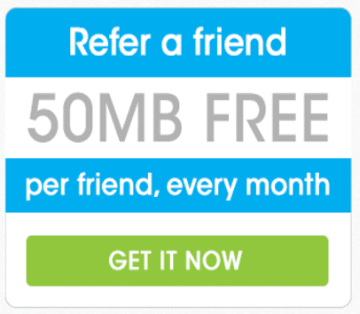 How do you get free mobile data using this app?