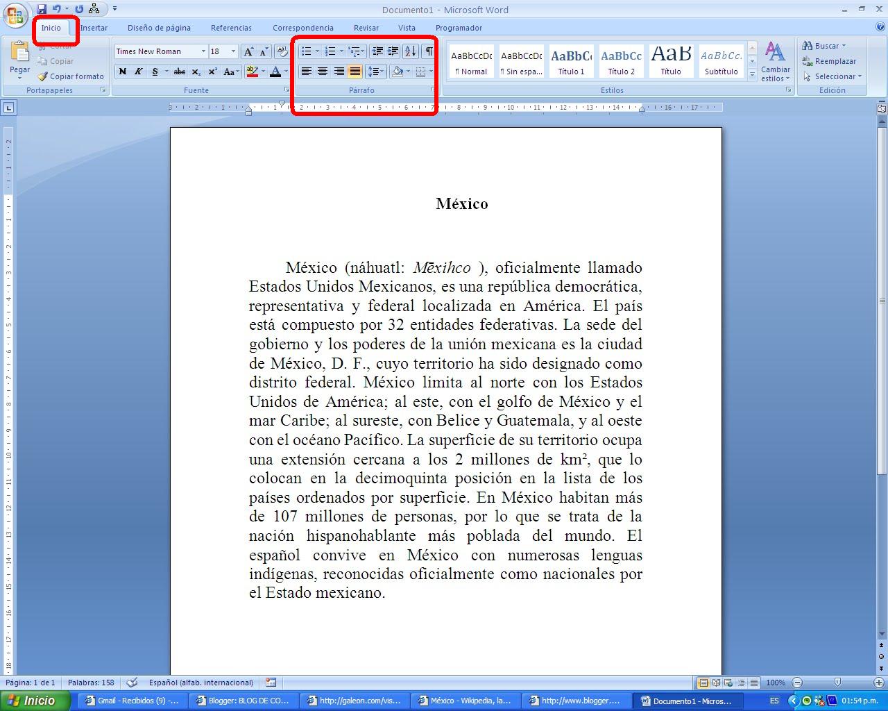 Elaboracion De Documentos De Calidad: Espacio, Interlineado, sangria y ...