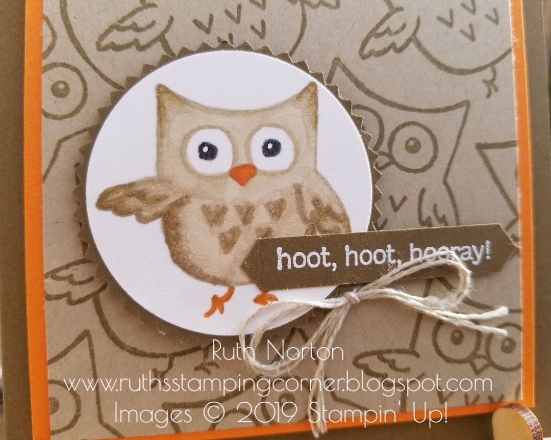 Ruth's Stamping Corner: Hoot Hoot Hooray
