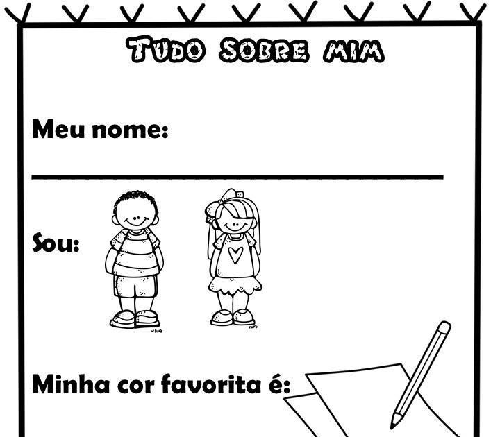 Educação infantil - tudo sobre mim
