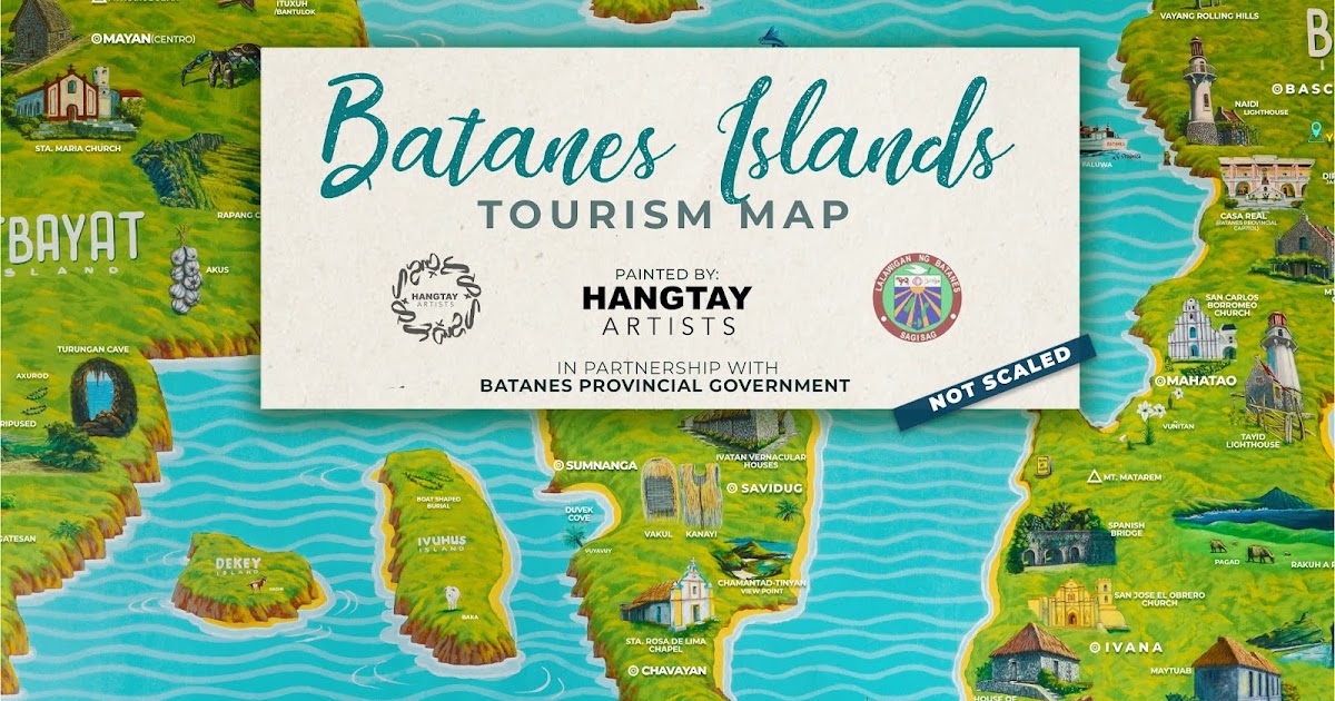 Batanes Islands - Tourism Map by Hangtay Artists