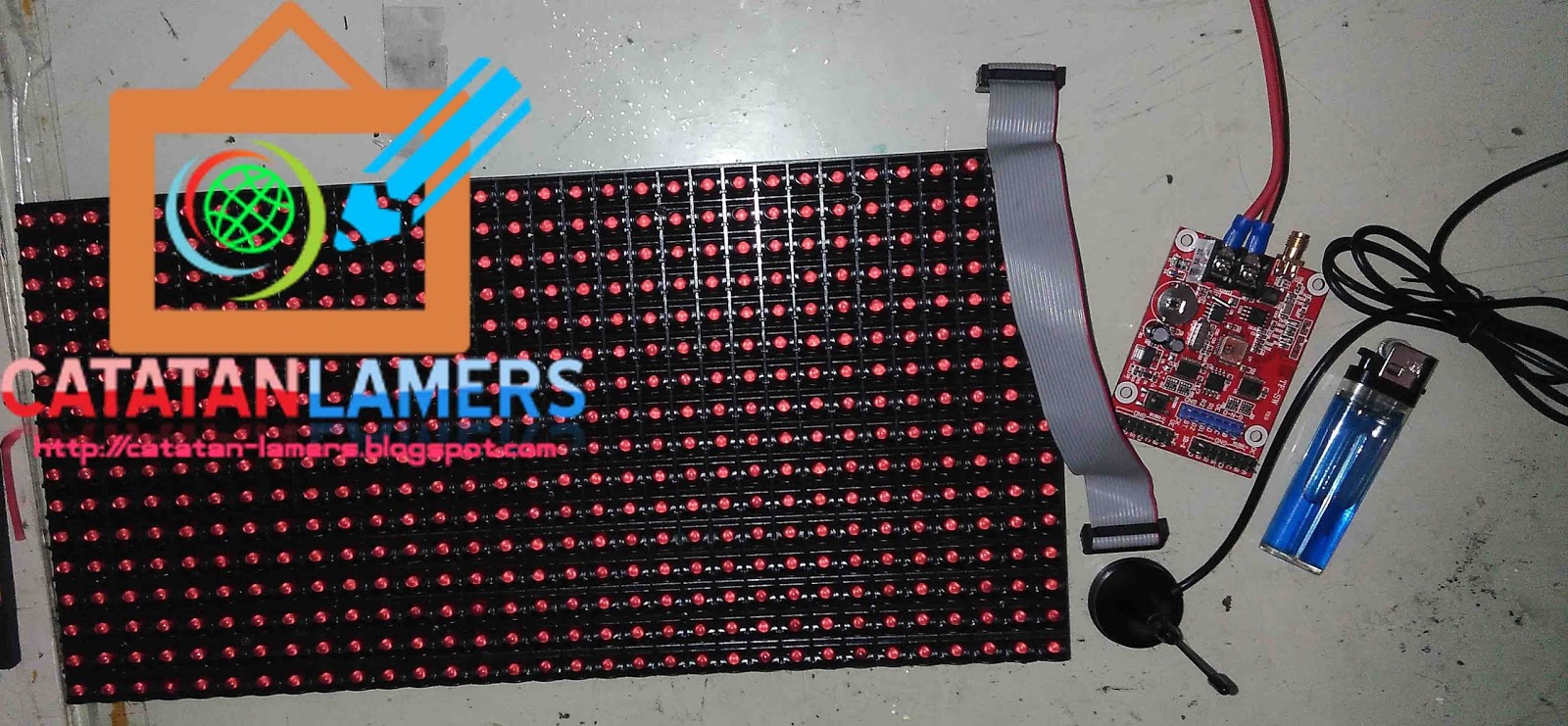 Membuat Running Text Menggunakan P10 dan Controller TF-SW - Catatan Lamers