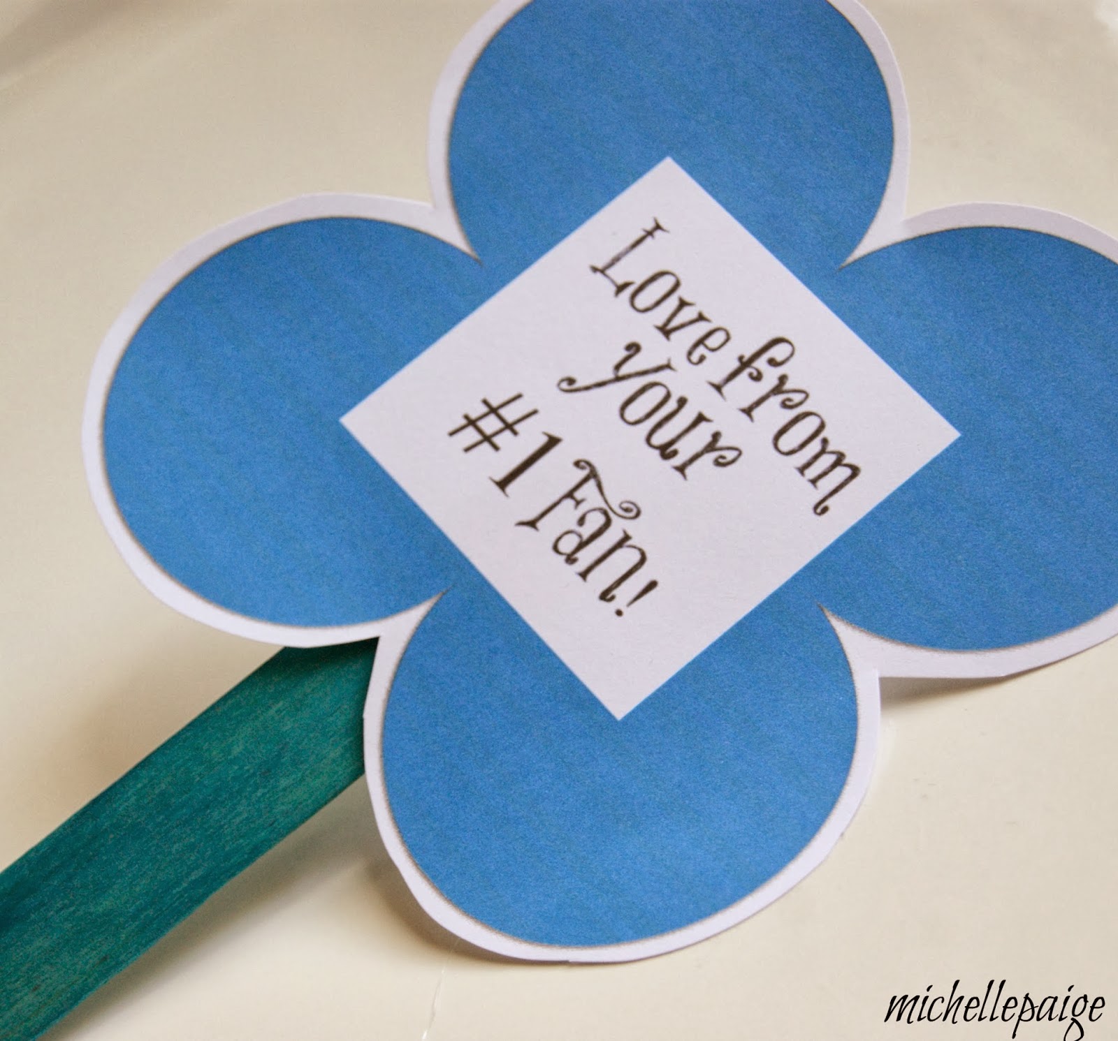 michelle paige blogs: An Encouraging Gift Idea-- #1 Fan