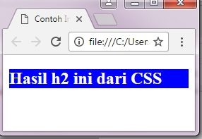 Penempatan atau Letak Kode CSS dalam Halaman HTML - Petunjuk Onlene